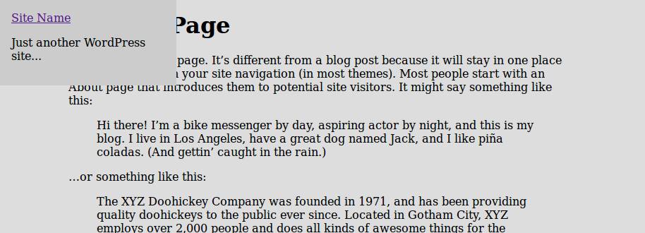Simple CSS Layout with Header on the Left – Theme Foundation