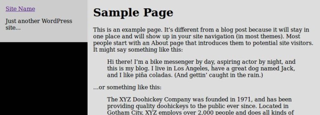 Simple Css Layout With Header On The Left Theme Foundation