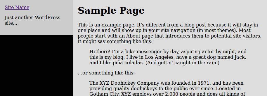 Simple Css Layout With Header On The Left Theme Foundation