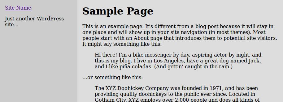 Simple Css Layout With Header On The Left Theme Foundation